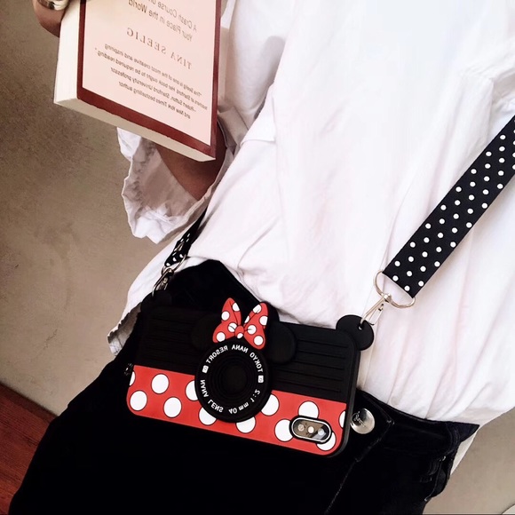 Accessories | 3d Minnie Mouse Iphone Case With Crossbody Strap | Poshmark